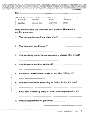 Fillable Online 3rd Grade Reading Packet. 3rd Grade Reading Packet Fax ...