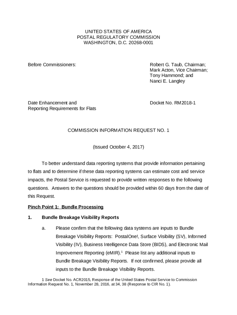 PRC to Make Announcement on the Future of the Postal ... Doc Template | pdfFiller