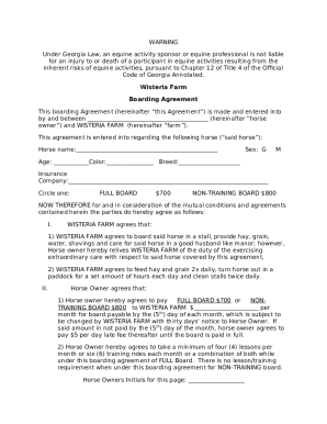 Georgia State Equine Statute Doc Template | pdfFiller