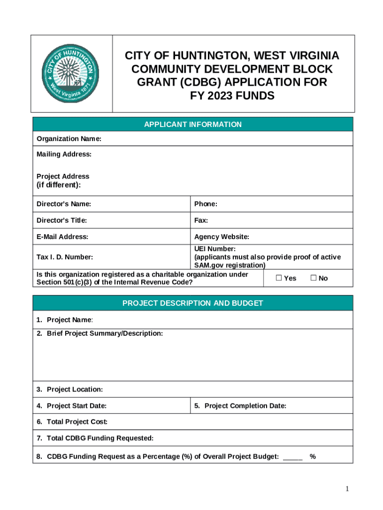 CDBG APPLICATION AVAILABLE THROUGH MOECD ... Doc Template | pdfFiller
