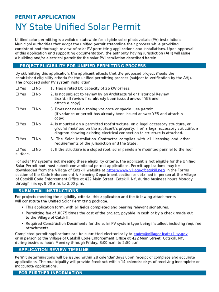 NY State Unified Solar Permit - PDF Free Download - DocPlayer.net Doc ...