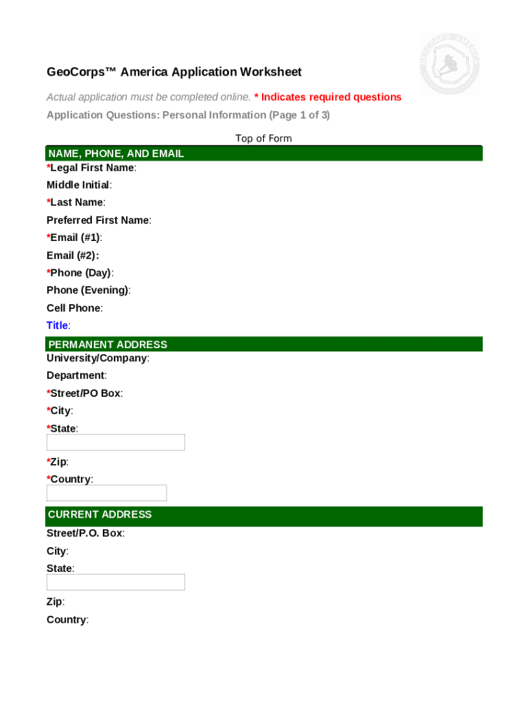GeoCorps America Project Description Template - rock geosociety Doc ...