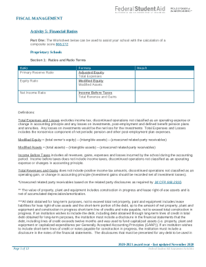 Financial Composite Score Calculation Worksheet Doc Template | pdfFiller