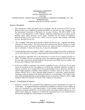 Fillable Online Machinists Union Reaches Tentative Agreement for Over ...