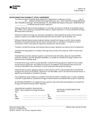 Fillable Online Appendix 2 - Interconnection Feasibility Study ...