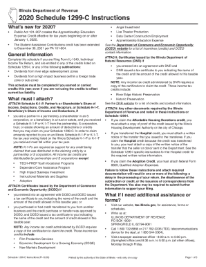 Fillable Online 2010 Schedule 1299-C Instructions - e-Form RS Login Fax ...