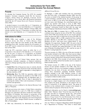 Fillable Online Instructions for Form 4913 2022 Michigan Corporate ...