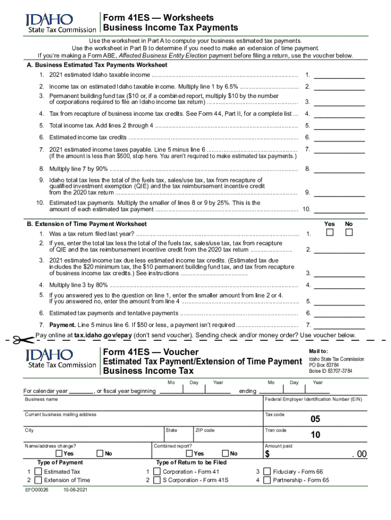 Fillable Online Form 41ES Worksheets Fax Email Print - pdfFiller