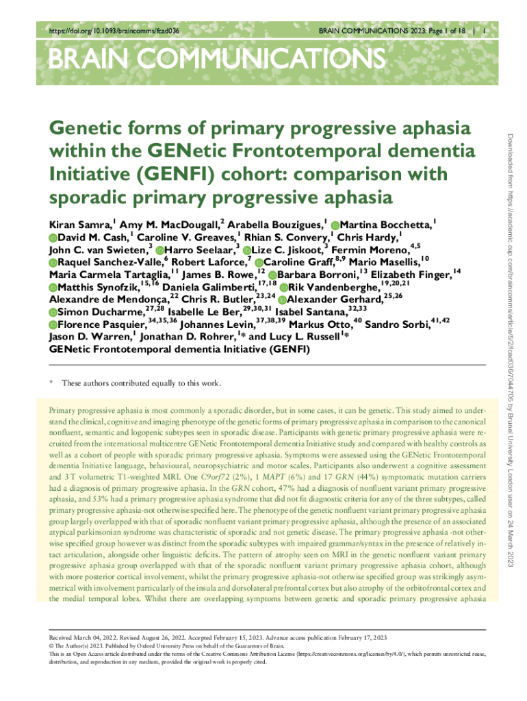 Fillable Online Bura Brunel Ac Genetic Forms Of Primary Progressive fillable-online-bura-brunel-ac-genetic-forms-of-primary-progressive