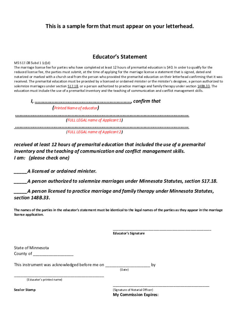 Fillable Online This is a sample form that must appear on your letterhead ... Fax Email Print ...
