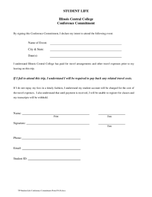 Fillable Online TF-Student-Life-Conference-Commitment-Form-FA18- ... Fax Email Print - pdfFiller