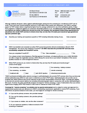 Fillable Online supplemental questionnaire for remote screening for ...
