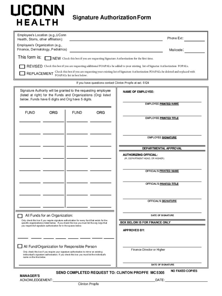 Fillable Online Signature Authorization Form Fax Email Print - pdfFiller