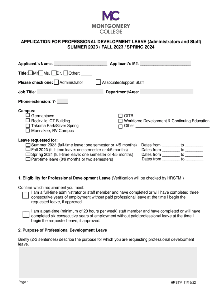 Fillable Online PDL Application - MC InfoMontgomery College, Maryland ...