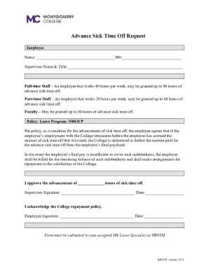 Fillable Online Fact Sheet: Advanced Sick Leave Fax Email Print - pdfFiller