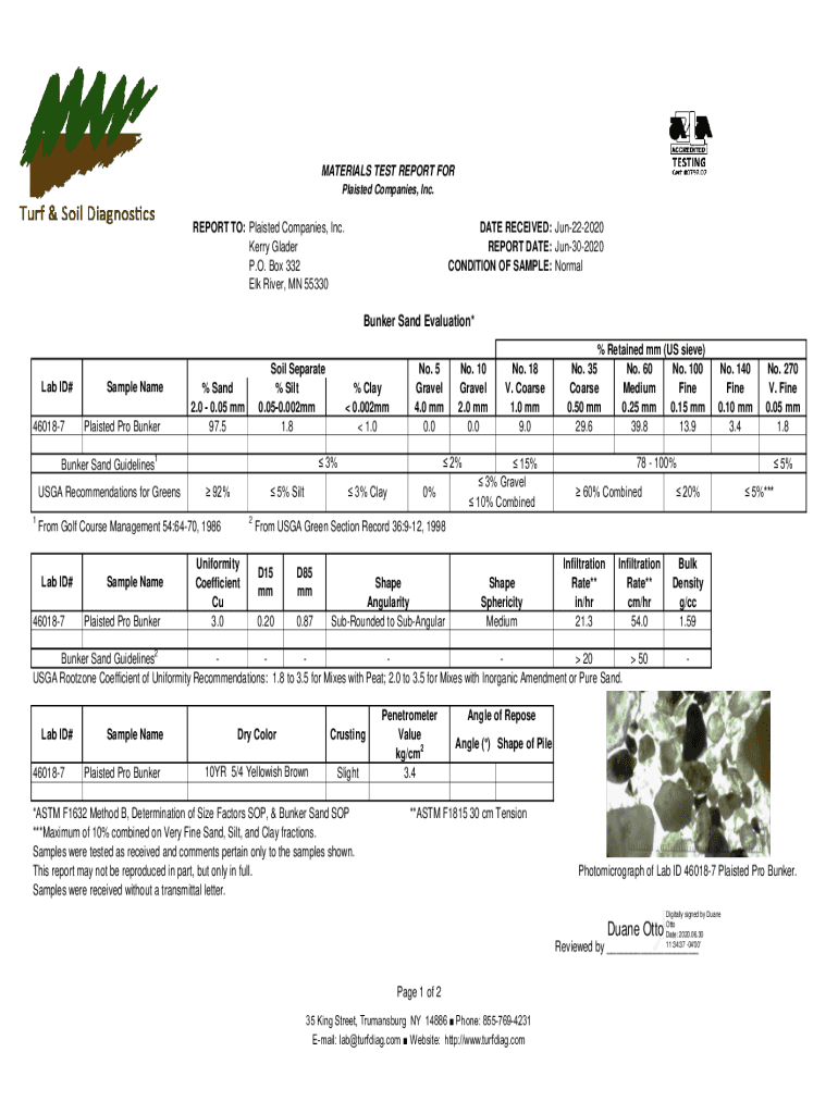 Fillable Online Plaisted Pro Bunker Sand Fax Email Print - pdfFiller