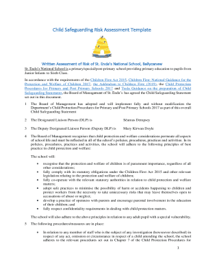 Fillable Online Child-Safeguarding-Statement-and-Risk-Assessment ...