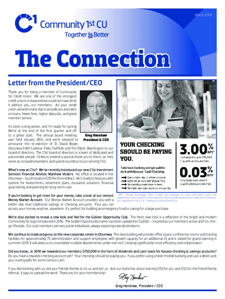 Fillable Online Community 1st Credit Union: Welcome To Our Community Fax Email Print - pdfFiller