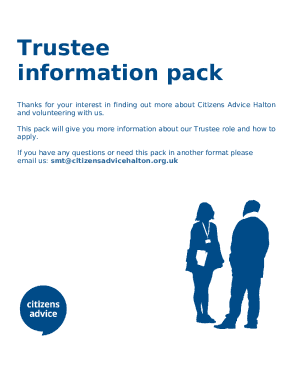 The role of a Trustee What will you do? Doc Template | pdfFiller