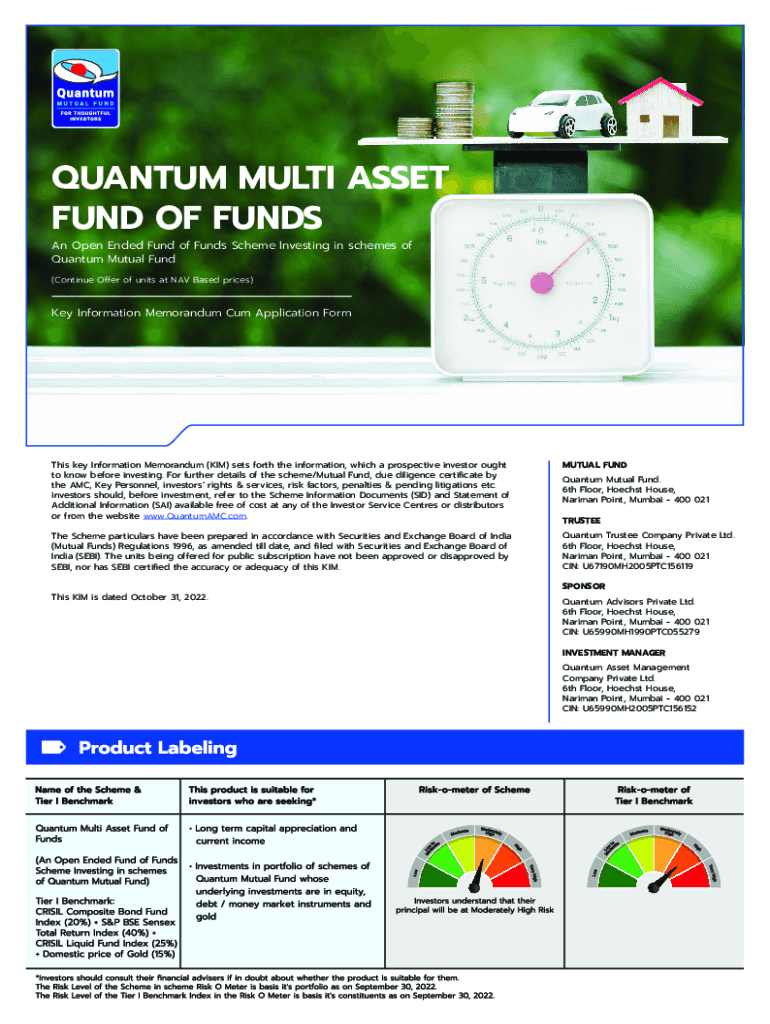 Fillable Online Quantum Multi Asset Fund of Funds - Direct Plan ...