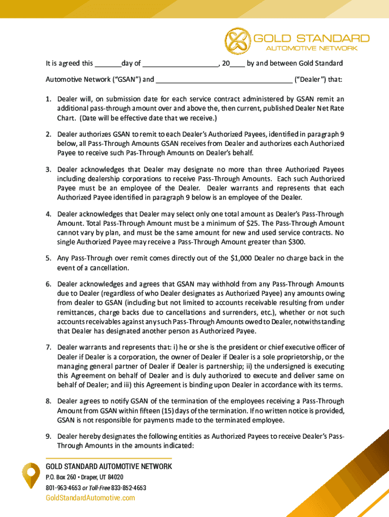 Fillable Online Fillable-Dealer-Agreement-with-w9.pdf Fax Email Print ...