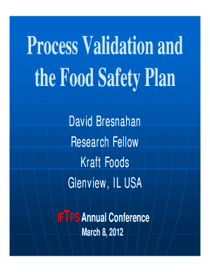 Fillable Online Process Validation and Process Validation and the Food ...