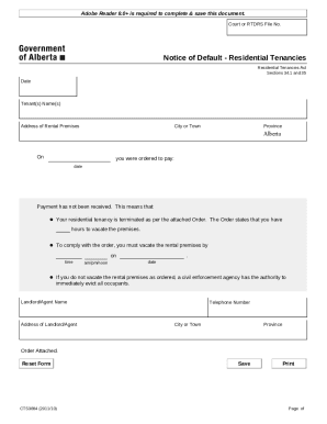 Fillable Online rtdrs-notice-of-default-form.pdf Fax Email Print ...