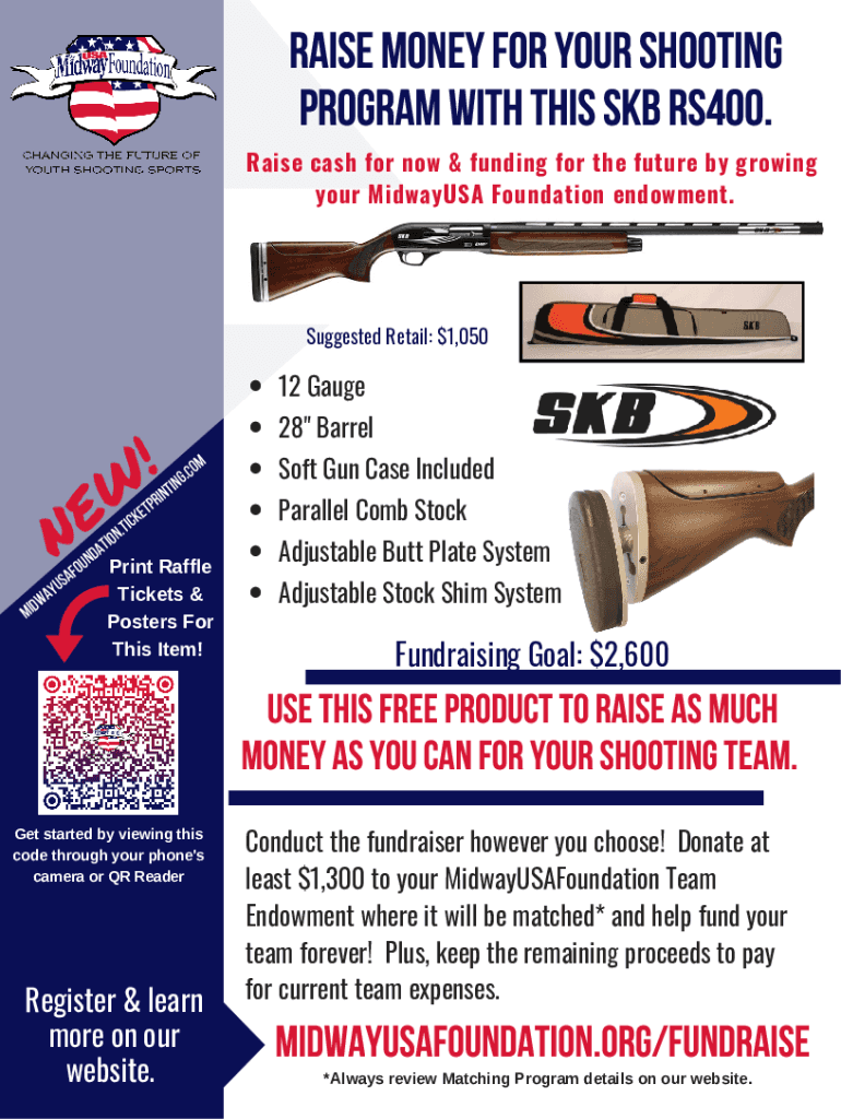 Fillable Online raise money for your shooting program with this SKB ...