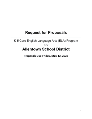 Fillable Online Request for Proposals. K-5 Core English Language Arts ...