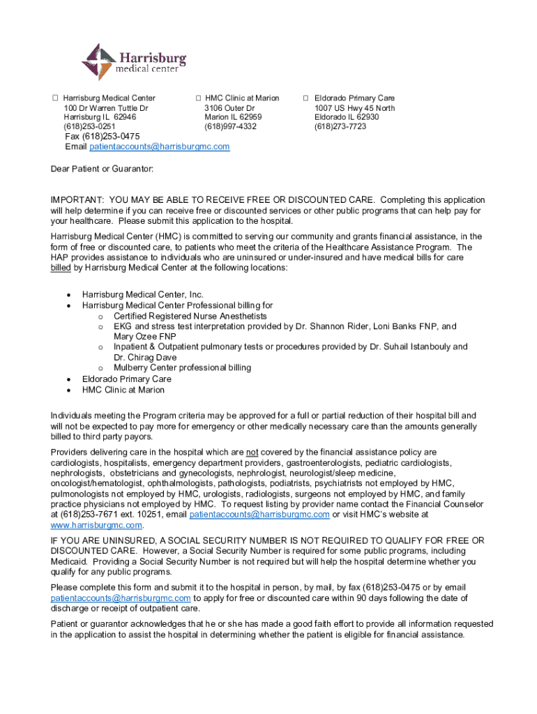 Fillable Online Harrisburg Medical Center - 100 Dr Warren Tuttle Dr Fax Email Print - pdfFiller