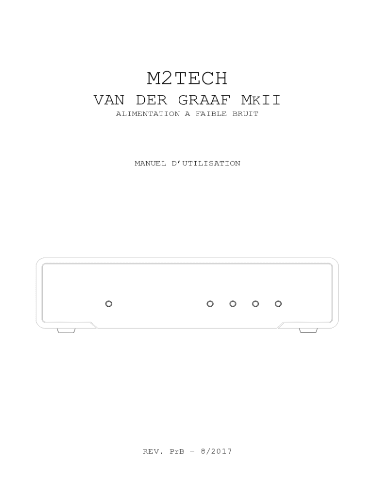 Remplissable En Ligne New M2Tech Van Der Graaf MkII Low Noise Power Supply Fax Email Imprimer ...