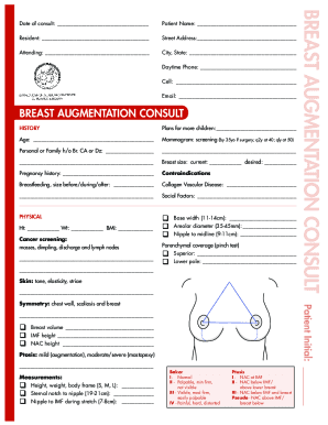 Fillable Online Considerations in Breast Augmentation in the Adolescent ...