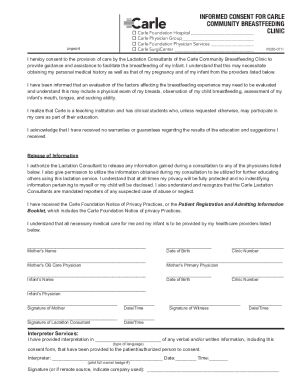 Fillable Online INFORMED CONSENT FOR CaRlE COMMuNITy ... Fax Email ...