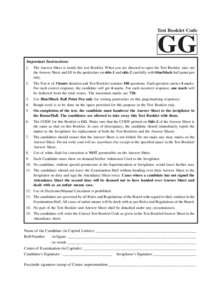 Fillable Online answer sheet Fax Email Print - pdfFiller