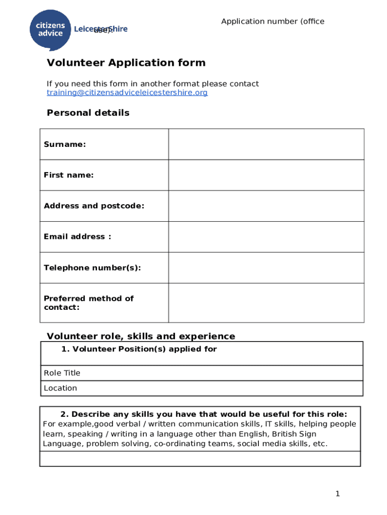 CAEE Volunteer Application July 21.docx Doc Template | pdfFiller