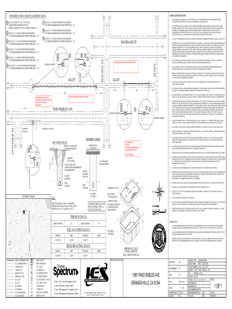 Fillable Online engpermits lacity 1-1. U/G TEMPLATE Fax Email Print - pdfFiller