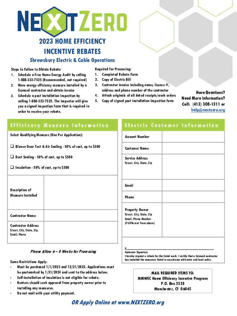 Fillable Online INCENTIVE REBATES Fax Email Print - pdfFiller