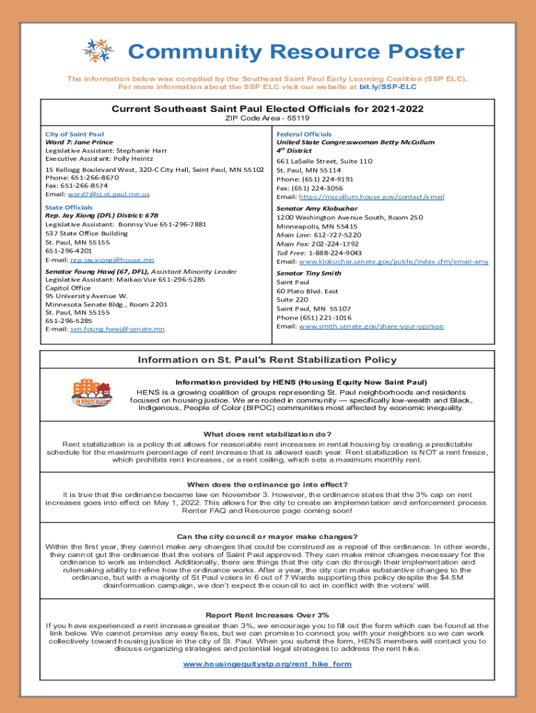 Fillable Online SSP Community Resource Poster #2 Fax Email Print ...