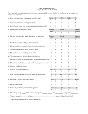 Fillable Online CSEC Identification Scale George F. Rhoades, Jr., Ph.D ...