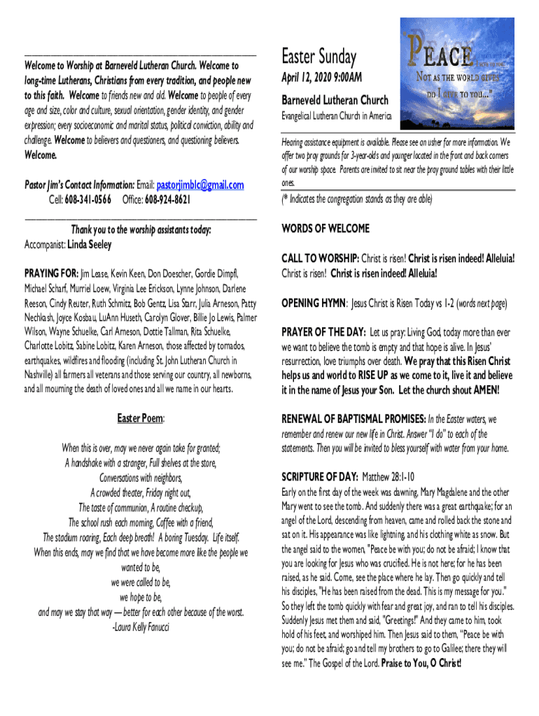 Fillable Online FINAL BLESSING: May God go before you to guide you Fax ...