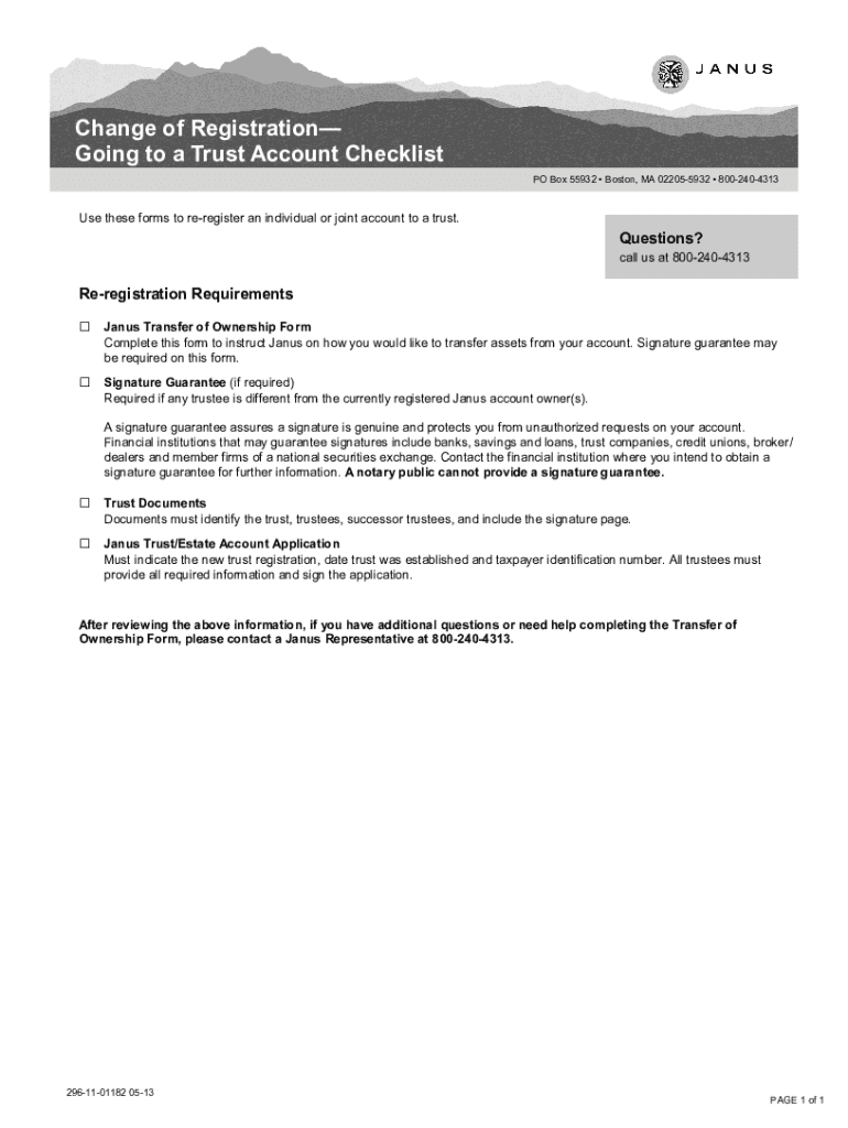 Fillable Online Request for Change of Registration - PDF Free Download ...