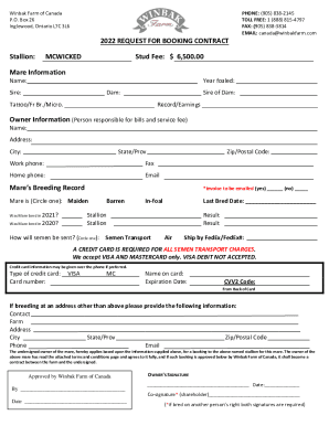 Fillable Online 2022 REQUEST FOR BOOKING CONTRACT Fax Email Print - pdfFiller