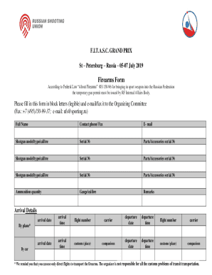 Fillable Online Firearms Form Fax Email Print - pdfFiller