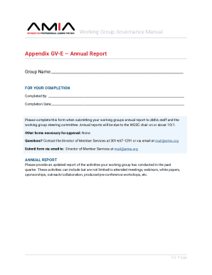 Fillable Online Annual Report Forms and Instructions Fax Email Print ...