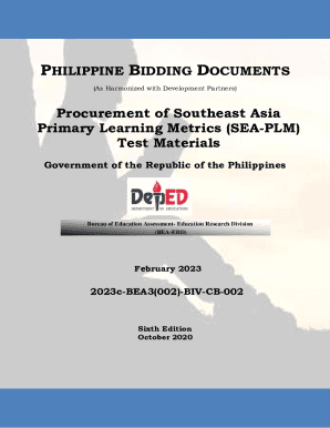 Fillable Online Procurement of Southeast Asia Primary Learning Metrics ...