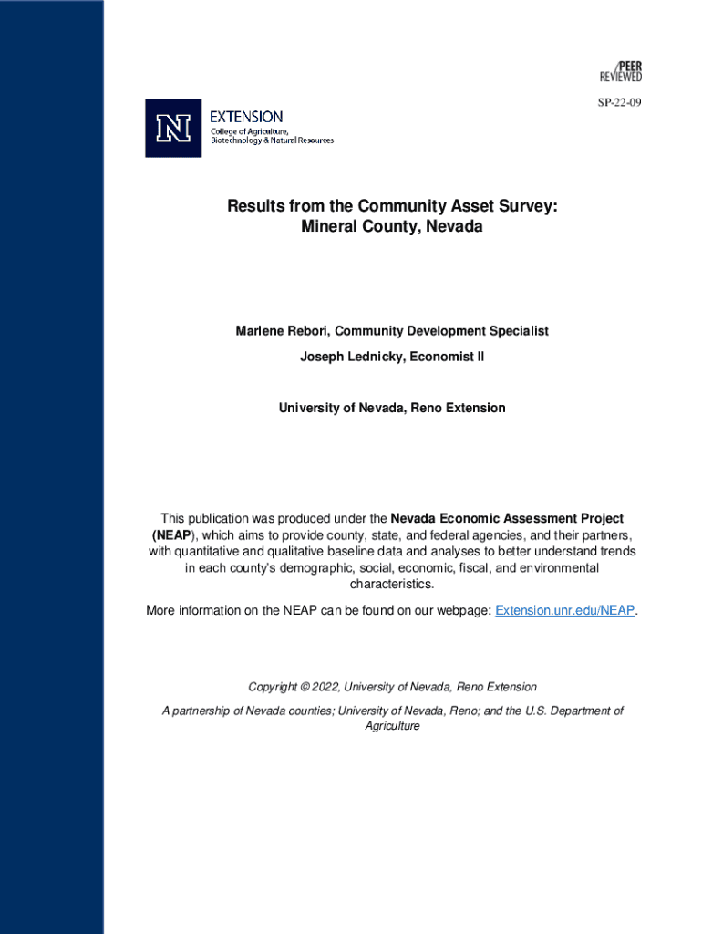 Fillable Online Results from the Community Asset Survey: Elko County ... Fax Email Print - pdfFiller