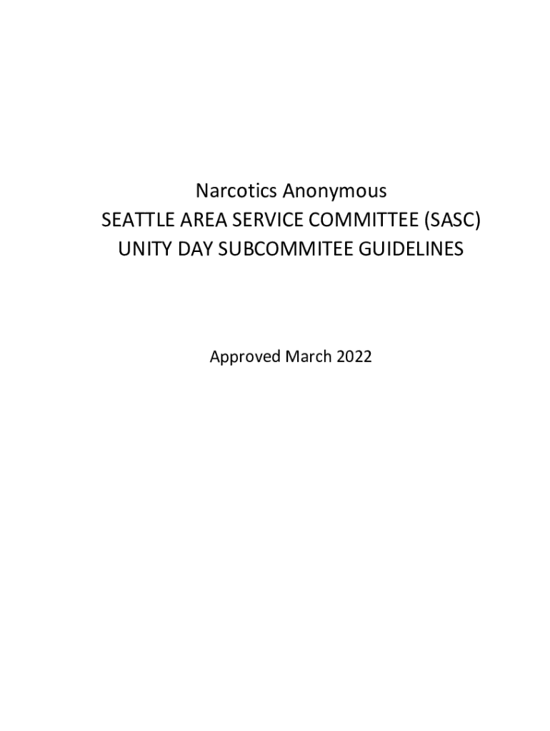 Fillable Online Southside Area Of Narcotics Anonymous Policy Guidelines ...