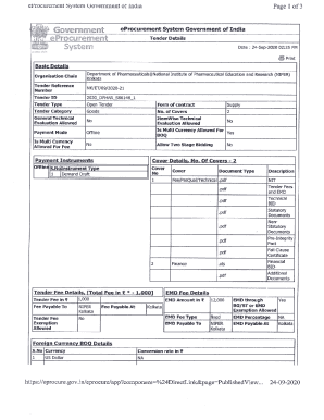 Fillable Online Details of specifications are enclosed in Annexure I ...