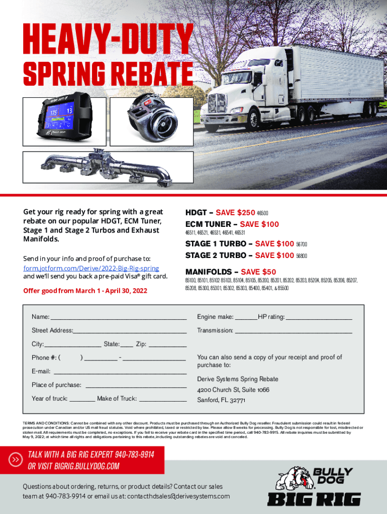 Fillable Online TALK WITH A BIG RIG EXPERT 940-783-9914 OR VISIT ... Fax Email Print - pdfFiller