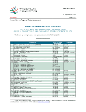 Fillable Online The impact of preferential trade agreements on ...